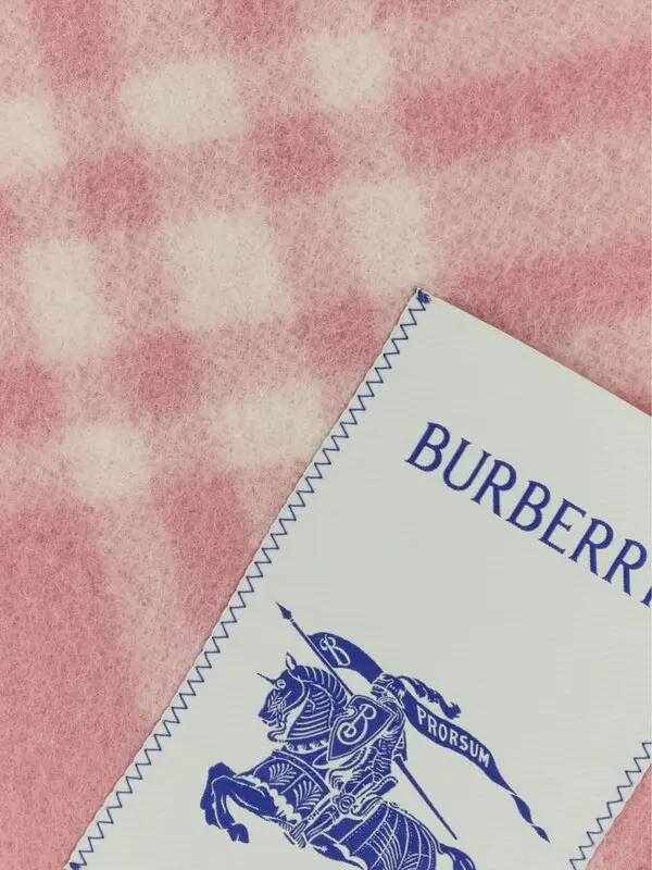 Burberry Check Wool Hooded Scarf