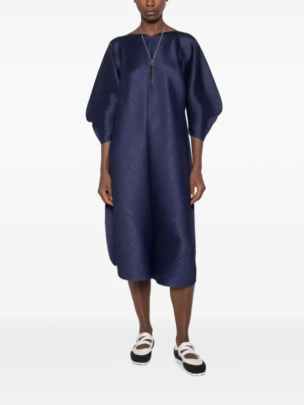 Issey Miyake Pleated Long Dress