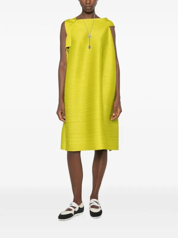 Issey Miyake Pleated Midi Dress