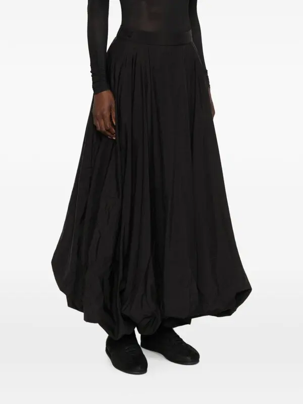 Y3 Long Nylon Skirt With Striped Detailing