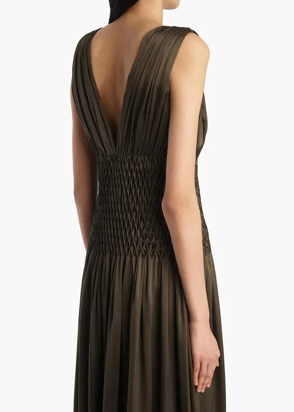 Khaite Nola Dress In Silk