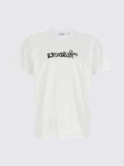Off-White Allover Frame Slim Short Sleeve T-shirt - White