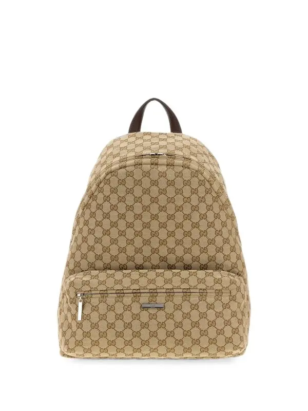 Gucci Monogram Canvas Backpack - Sand
