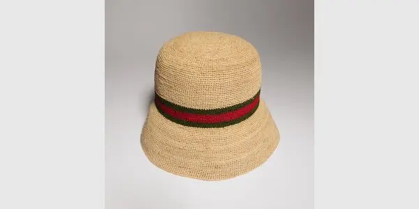 Gucci Straw Hat With Ribbon Detail - Ropedarkgr