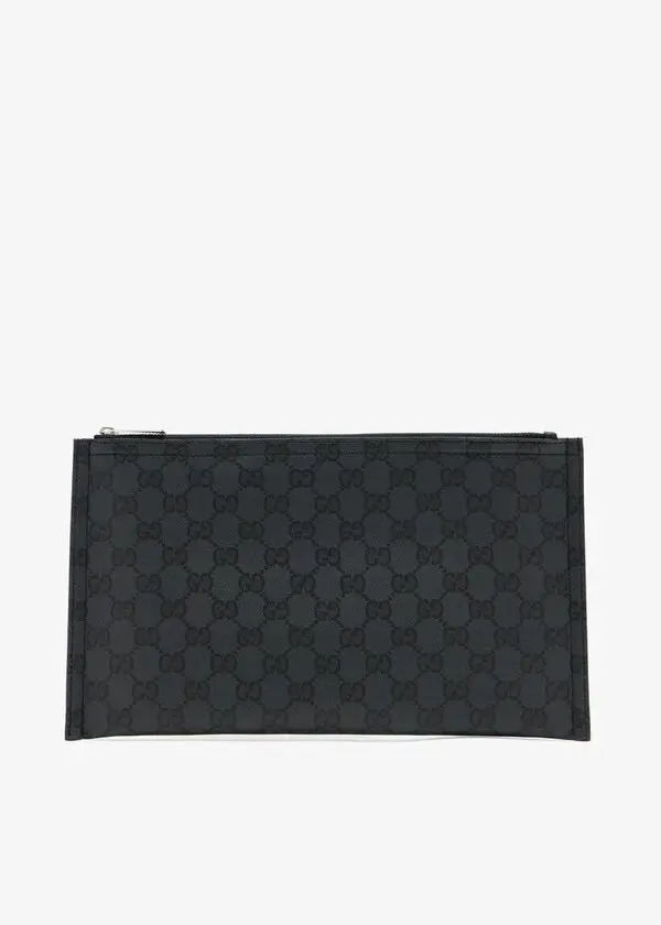 Gucci Monogram Pouch - Black