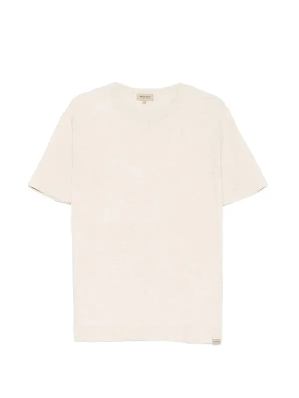 Woolrich Cotton-linen Knit Short-sleeve T-shirt