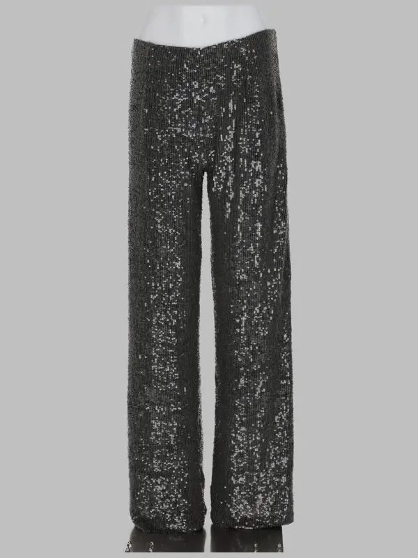 P.a.r.o.s.h Embellished Straight-leg Trousers - Grey