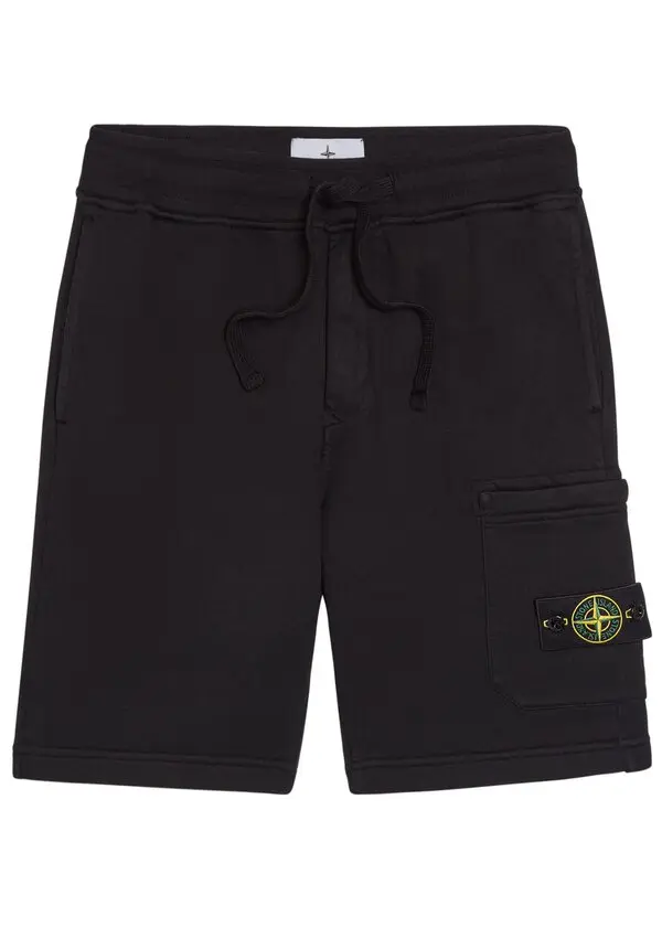 Stone Island Cotton Logo Shorts