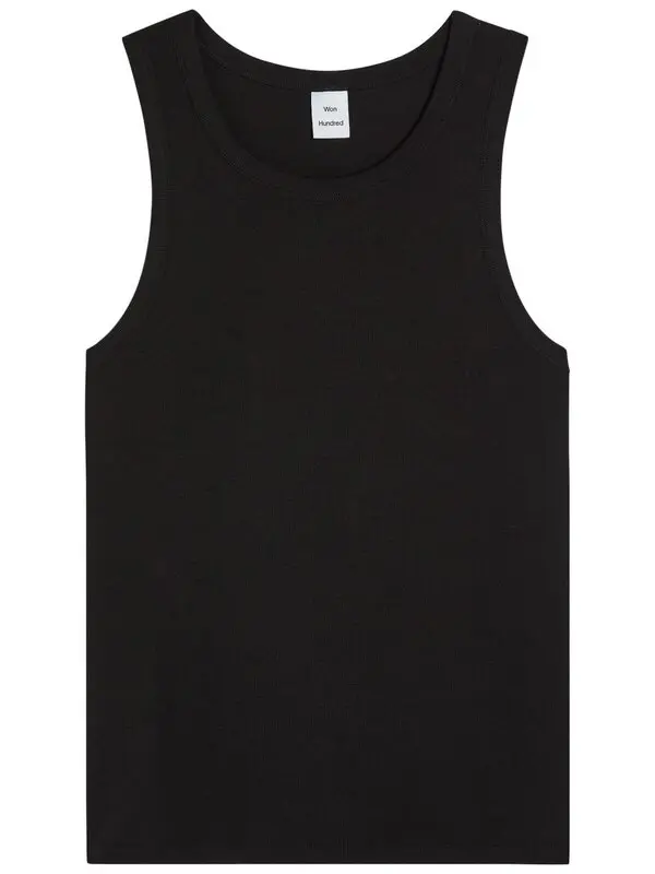 WON HUNDRED Ribbed Stretch-cotton Tank Top