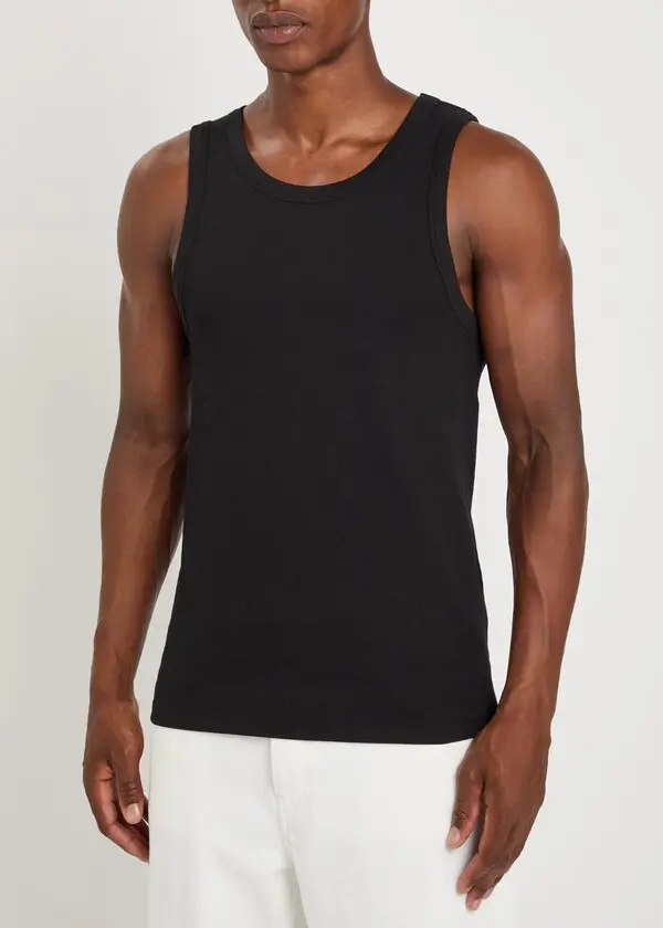 WON HUNDRED Ribbed Stretch-cotton Tank Top
