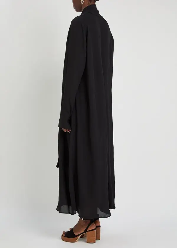 TOTEME Chiffon Maxi Dress With Scarf Detail