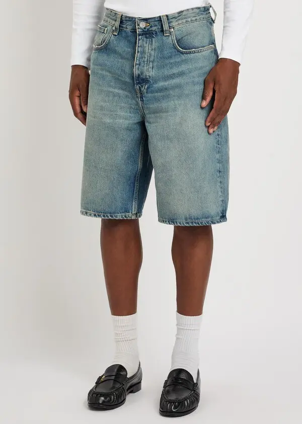 WON HUNDRED Kayce Straight Leg Denim Shorts