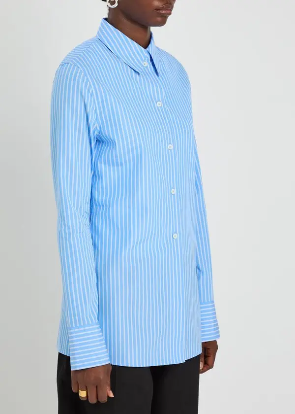 TOTEME Striped Cotton-poplin Shirt