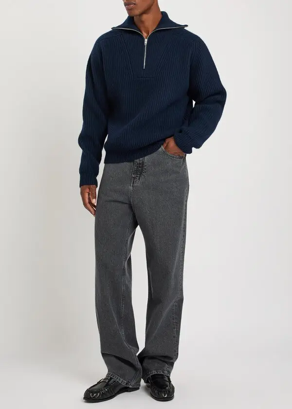 JIL SANDER Straight-leg Washed Denim Jeans