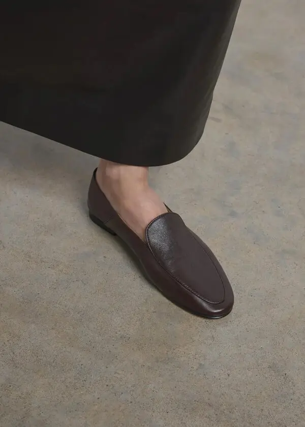 Dear Frances Gio Leather Loafers - Brown