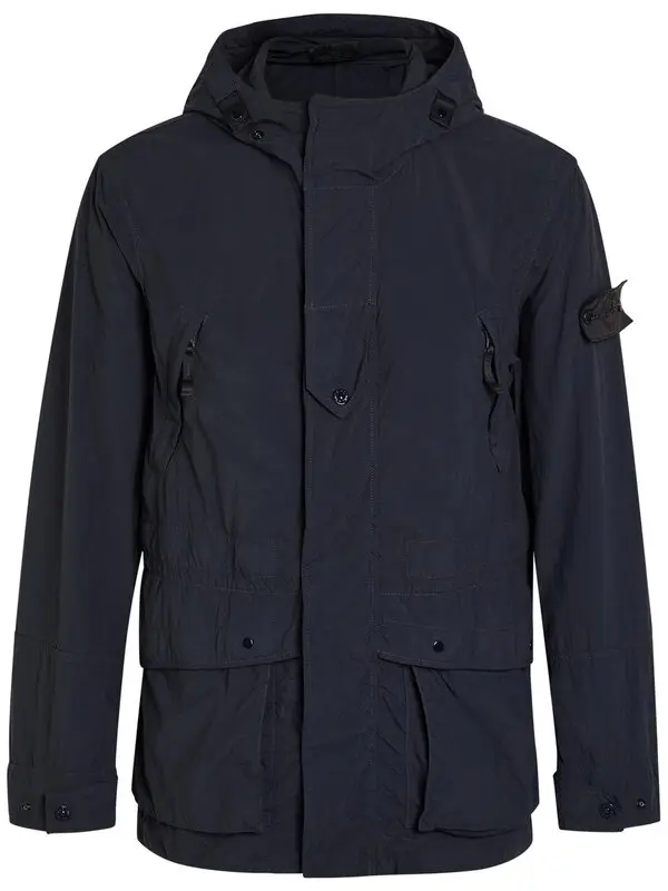 Stone Island Ghost Hooded Nylon Parka Jacket