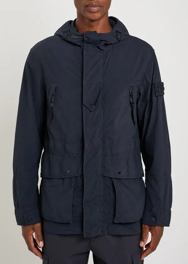 Stone Island Ghost Hooded Nylon Parka Jacket