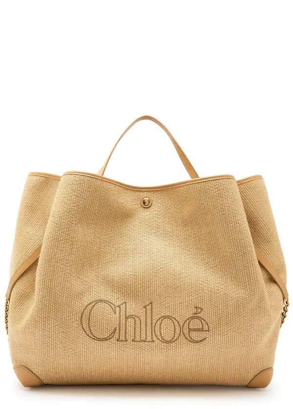 Chloé Medium Raffia Tote