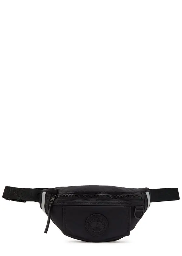 Canada Goose Logo Appliquéd Nylon Belt Bag - Black