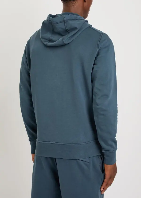 Stone Island Cotton Hooded Sweatshirt - Blue Dark