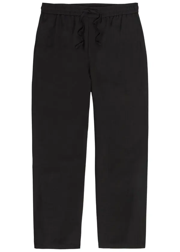 AMI Paris Wide-leg Woven Trousers
