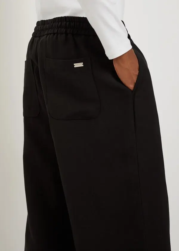 AMI Paris Wide-leg Woven Trousers