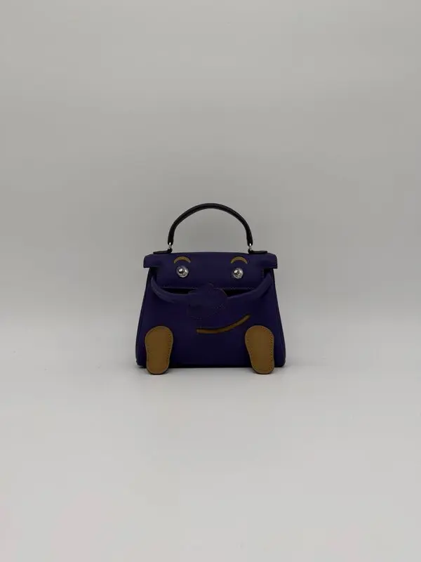 Hermès Kelly Doll Bag In Dune Swift Leather With Palladium Hardware