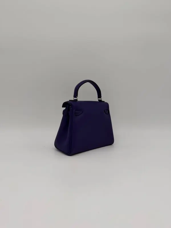 Hermès Kelly Doll Bag In Dune Swift Leather With Palladium Hardware