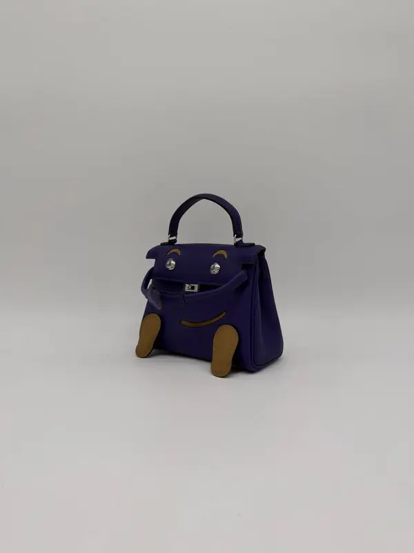 Hermès Kelly Doll Bag In Dune Swift Leather With Palladium Hardware