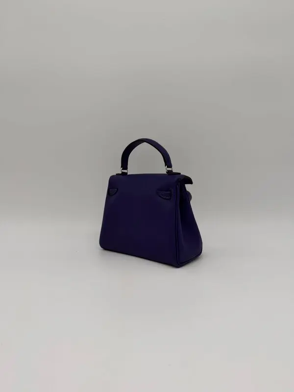 Hermès Kelly Doll Bag In Dune Swift Leather With Palladium Hardware