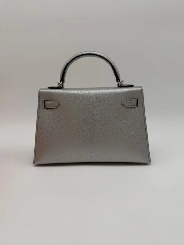 Hermès Kelly Mini Bag With Palladium Hardware - Silver