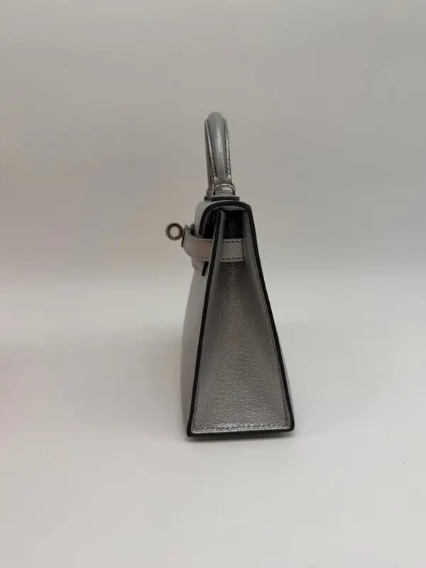 Hermès Kelly Mini Bag With Palladium Hardware - Silver