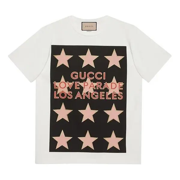 Gucci Love Parade La T-shirt 'ivory