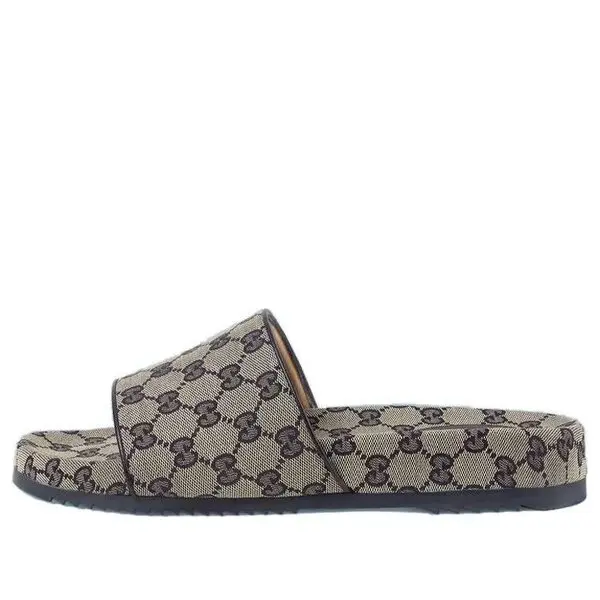 Gucci Gg Monogram Slide Sandal