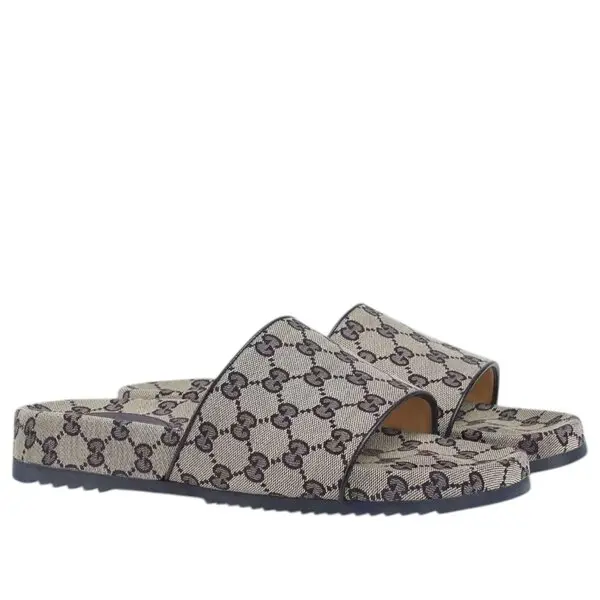 Gucci Gg Monogram Slide Sandal