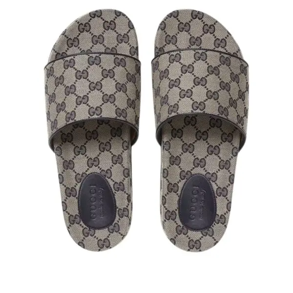 Gucci Gg Monogram Slide Sandal