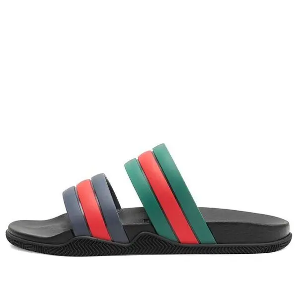 Gucci Agrado Grg Rubber Slide - Black