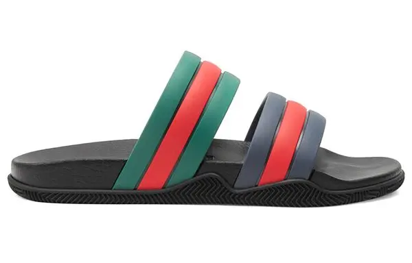 Gucci Agrado Grg Rubber Slide - Black