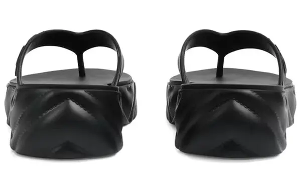 Gucci Thong Platform Sandal - Black