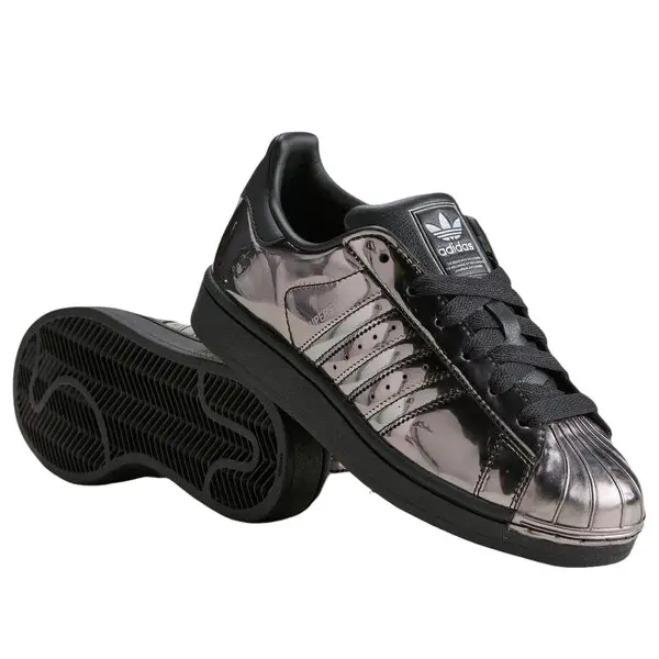 Adidas Superstar Ii "black Silver" Sneakers - Black/silver