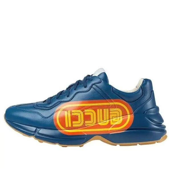 Gucci Rhyton Print Sneakers - Blue