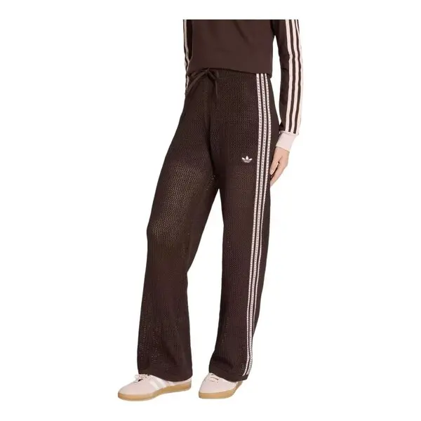 Adidas Originals Knitted Crochet Firebird Track Pants - Aurora Coffee