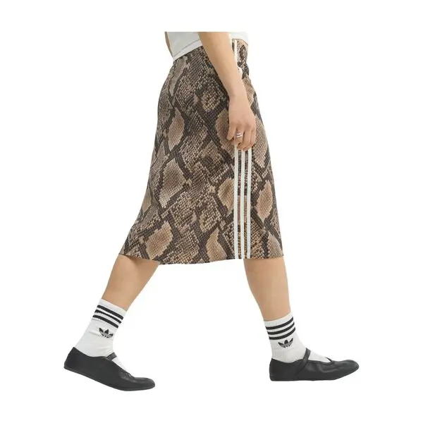 Adidas Snake Print Satin Skirt