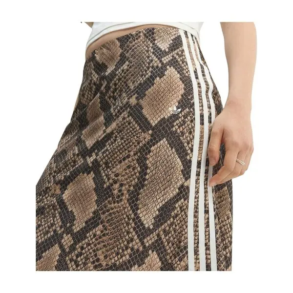 Adidas Snake Print Satin Skirt
