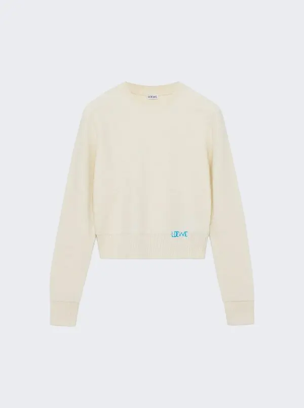 Loewe Wool Sweater Ecru - Ivory