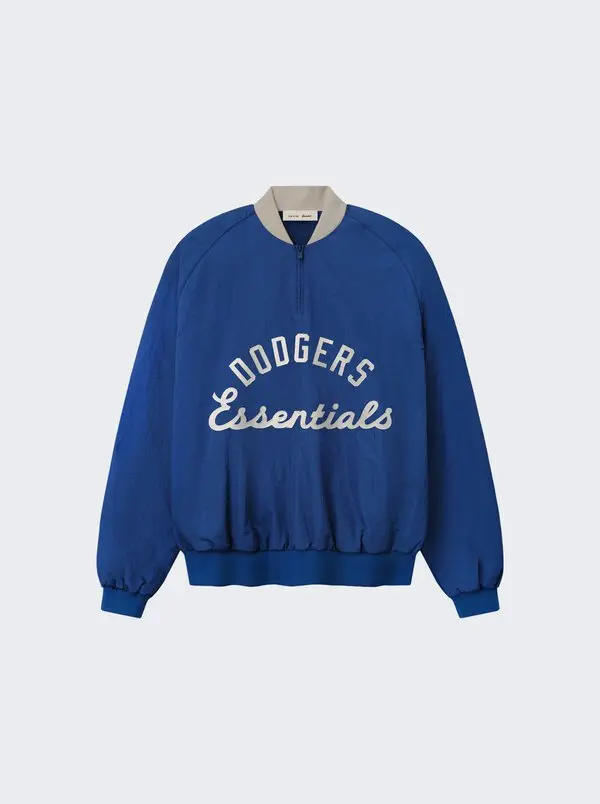 Fear Of God Dodgers Half Zip Pullover Estate - Blue