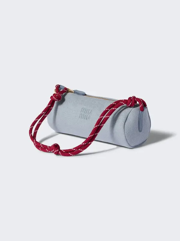 Miu Miu Gabardine Pouch Bag Astral And Amaranth