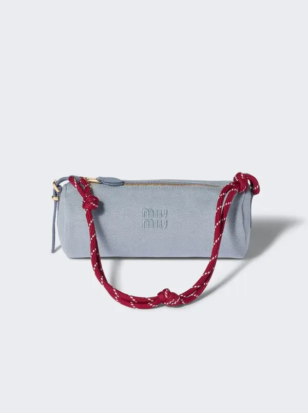 Miu Miu Gabardine Pouch Bag - Blue