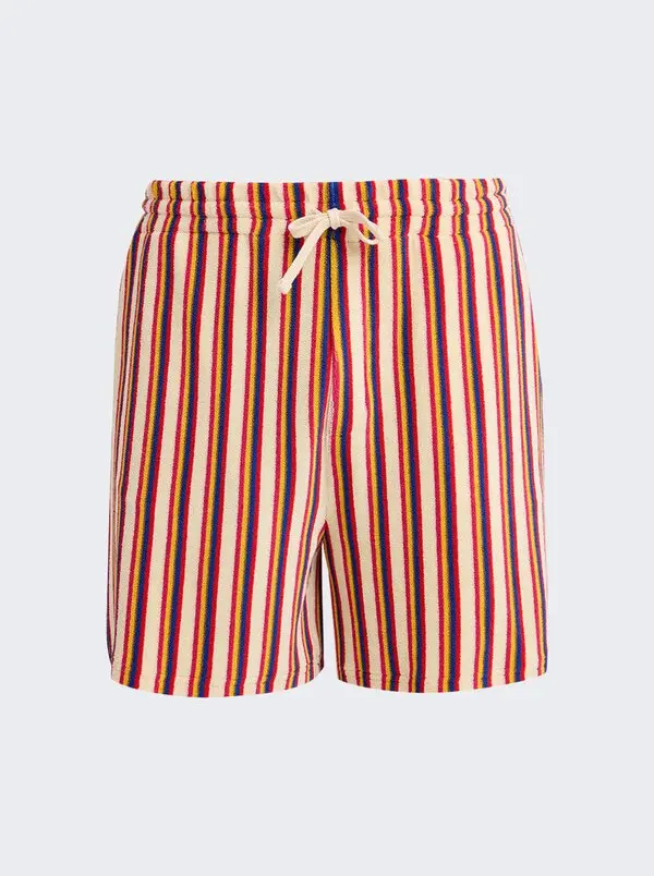 Valentino Garavani Terry Shorts Multicolor Stripes - Multi
