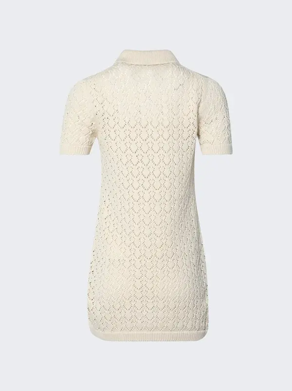 Miu Miu Knitted Mini Polo Dress